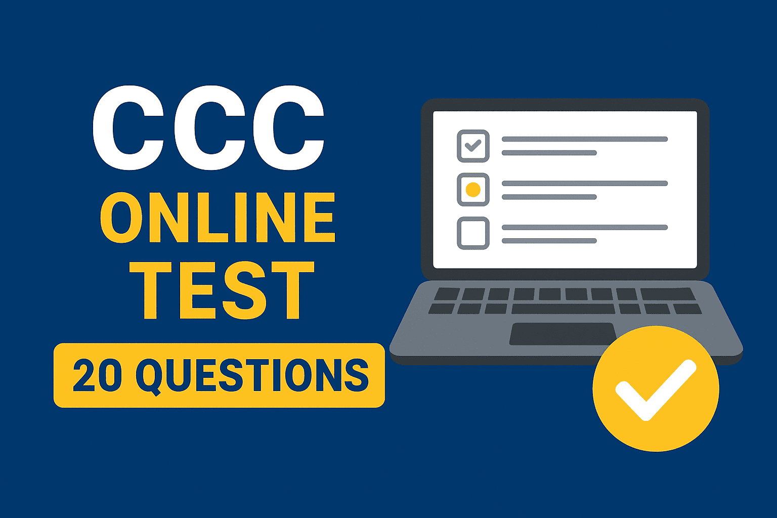 CCC Online Test 20 Questions | Free CCC Mock Test | RankExam